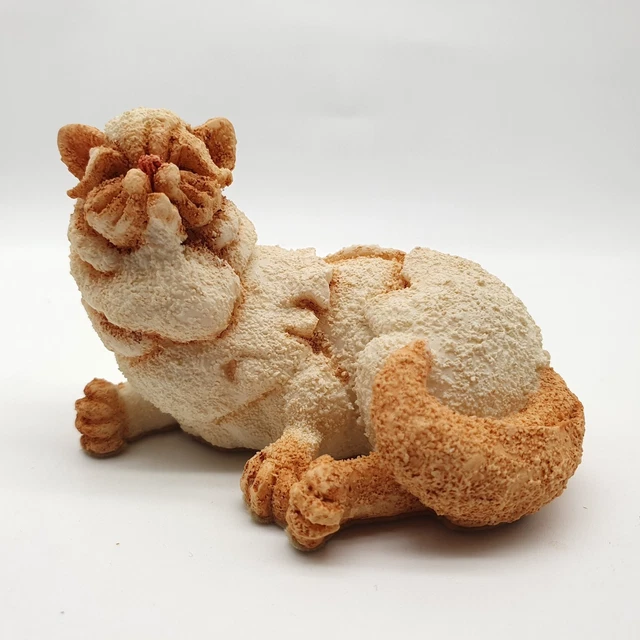 WESTMINSTER KOOL AS Katz Small Cat Figurine Sitting White & Ginger ...