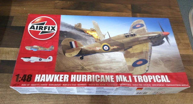 AIRFIX A05129 HAWKER Hurricane MK.I Tropical 1:48 Scale Plastic Model Kit £24.63 - PicClick UK