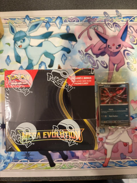 POKEMON TCG MEGA Evolution Enhanced Booster Box 36 & Yveltal Stamped ...