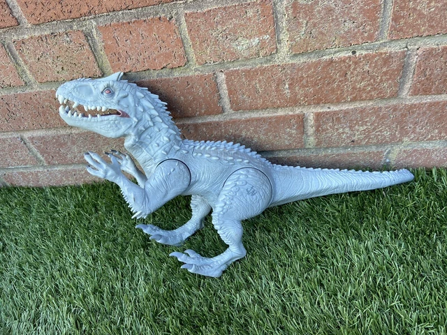 JURASSIC WORLD INDOMINUS Rex Chomping Action Figure Light Up Sounds ...
