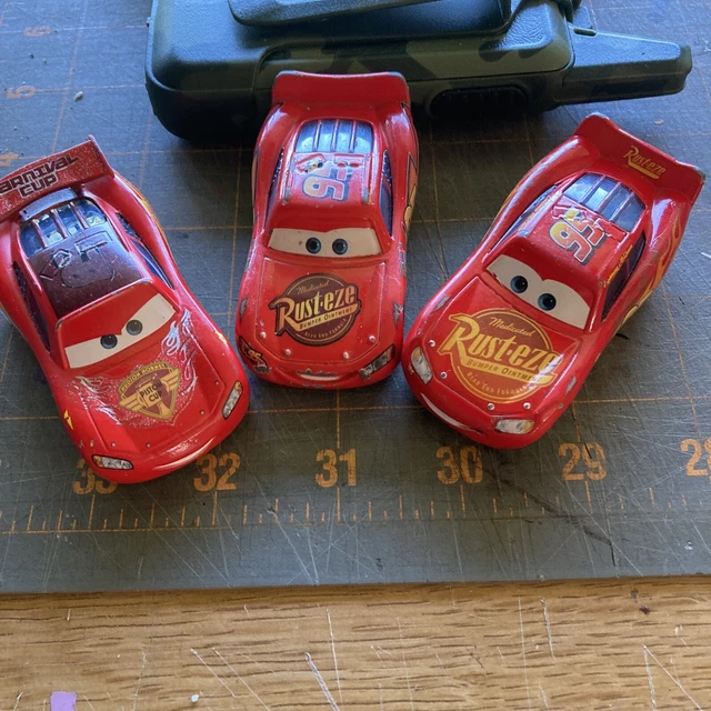LOT OF 3 Disney Pixar Cars Lightning Mcqueen Rust Eze Bx8 EUR 11,10 ...