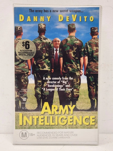 ARMY INTELLIGENCE DANNY Devito Clam shell VHS Ex-rental video movie £21 ...