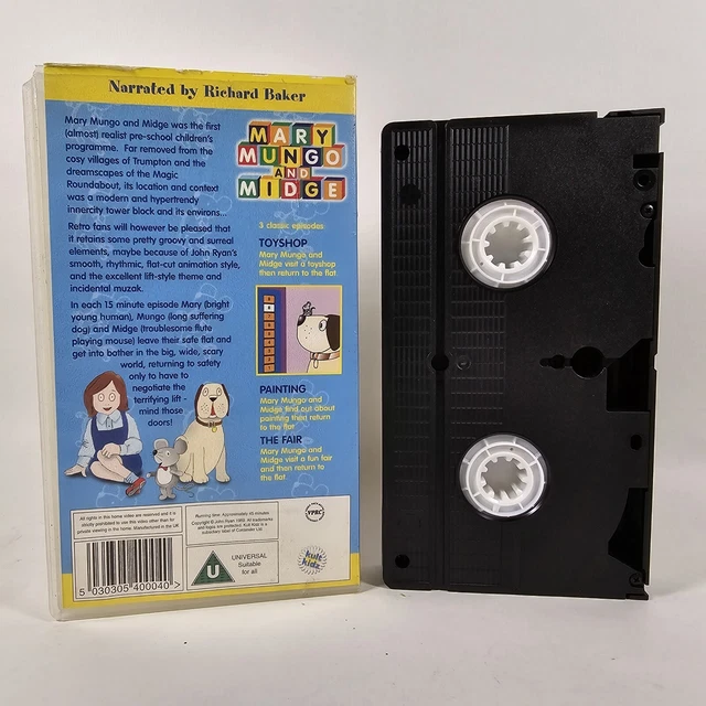 MARY MUNGO AND Midge VHS Video Cassette Tape 3 Tales Kult Kidz £9.99 ...