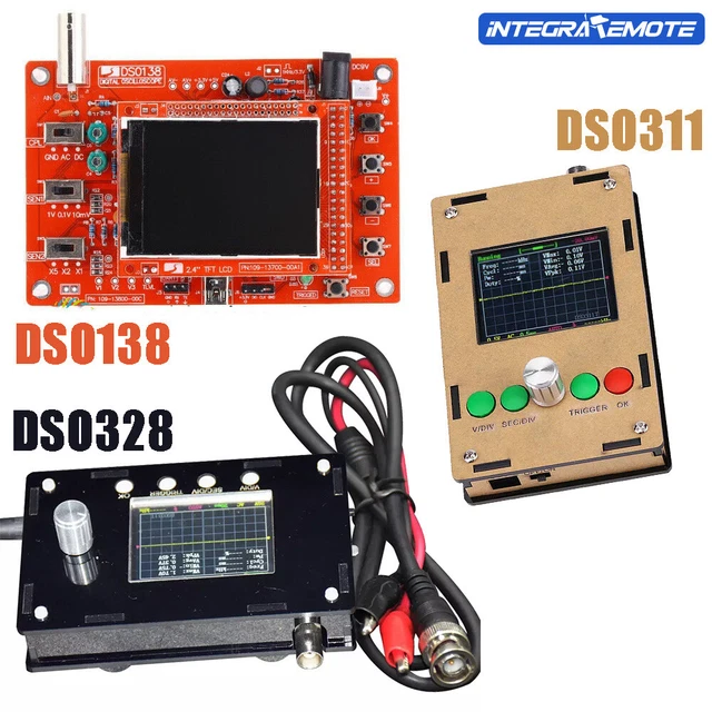 DSO138/DSO311/DSO328 DIGITAL 2.4& TFT Oscilloscope 200KHz 1Msps SMT32 Atmega328P £8.19 - PicClick UK