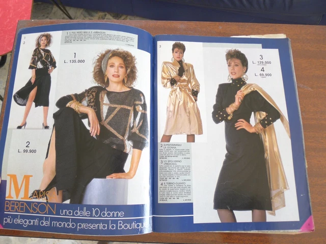RIVISTA VINTAGE MODA Fashion Catalogo Postalmarket 1986-87 Anni '80 M ...