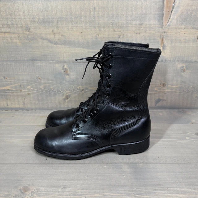 VINTAGE 1980 US Military Leather Combat Boots Army Men's 9R £111.92 ...
