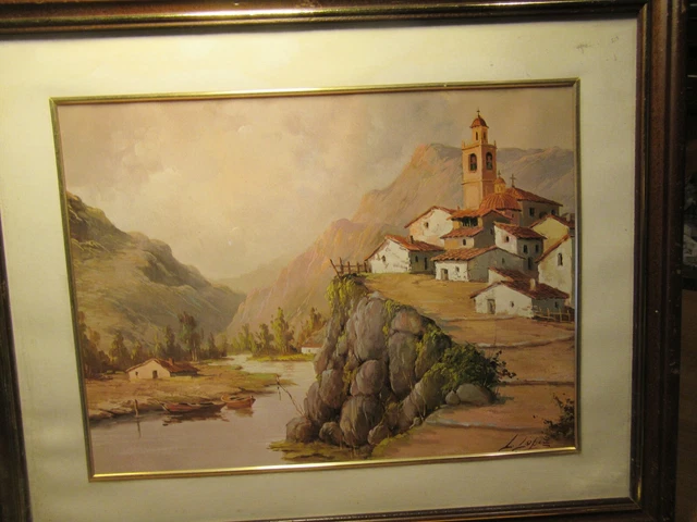 ANCIENNE AQUARELLE paysage Corse signé L.Lopez EUR 12,00 - PicClick FR