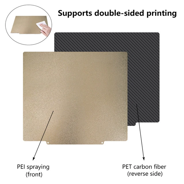 3D PRINTER BUILD Plate PEI PET Spring Steel Heated Bed for Sovol SV01 ...