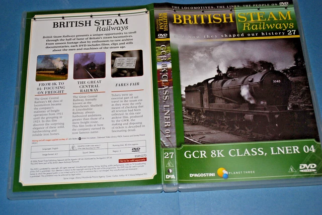 BRITISH STEAM RAILWAYS - GCR 8K Class, LNER 04 - DVD DeAgostini No 27 £ ...