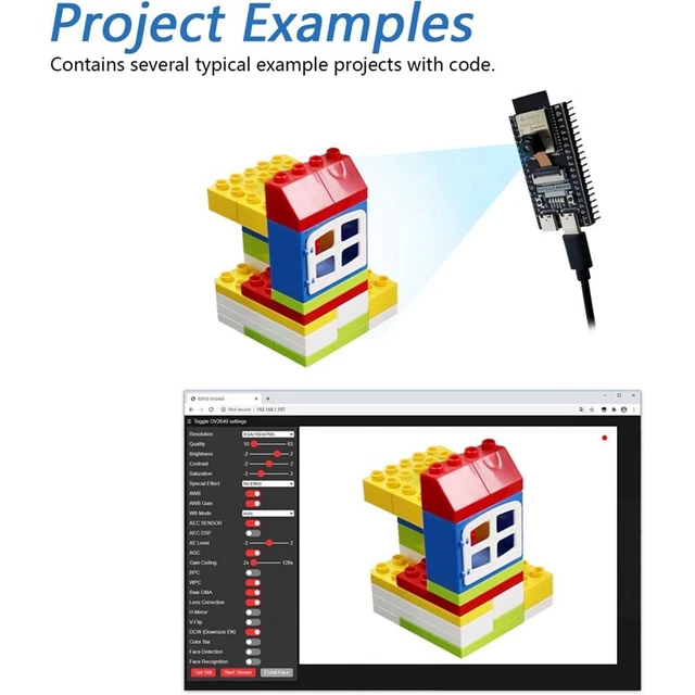 Carte De DÉveloppement Esp32 S3 Wroom N8r8 Carte Cam Esp32 S3 Wroom
