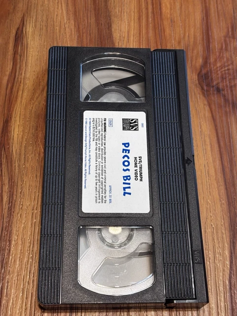 PECOS BILL VHS Movie Tape 1988 Vintage Animated Children Robin Williams ...