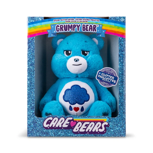 CARE BEARS,GRUMPY BEAR 35cm Glitter Belly Plush Collectable 4+ , Basic Fun 22132 £19.99 ...