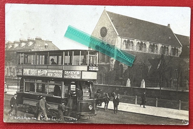 LEWISHAM ELECTRIC CARS, TRAM, LONDON, SUPERB RP PUBL PERKINS, LEWISHAM ...