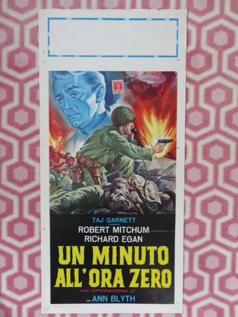 UN MINUTO ALL'ORA ZERO ITALIAN LOCANDINA (27.5"x 13") POSTER ROBERT ...