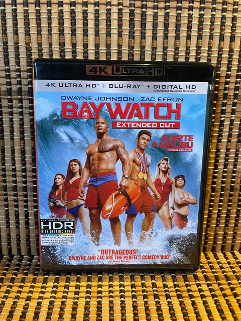 BAYWATCH: THE MOVIE Unrated 4K (2-Disc Blu-ray/UHD,2017)Dwayne Johnson ...