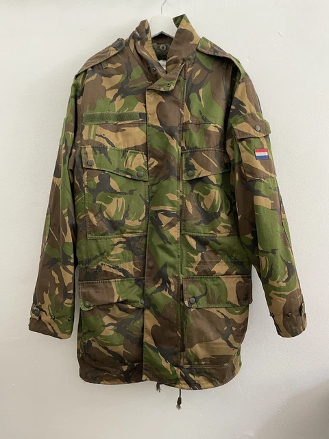 VINTAGE DUTCH MILITARY Parka Jacket DPM Camo 4 Season With Thermal ...