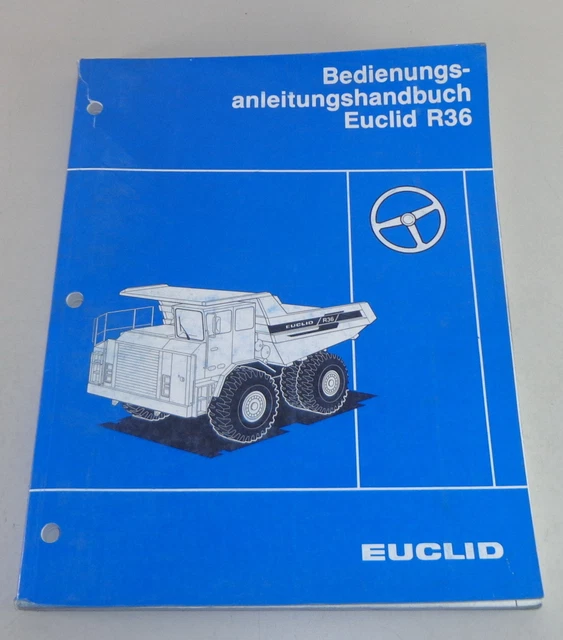 MODE D 'EM Ploi Volvo Bm / Euclid R36 Support 1995 EUR 55,96 - PicClick FR