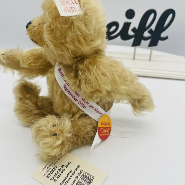 STEIFF TEDDYBÄR ZUM 1. Steiff Clubtreffen 2000 670527 limitiert 22cm Mohair EUR 54,90 - PicClick DE