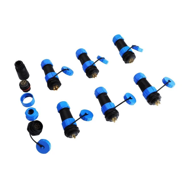 TOP NOTCH WATERPROOF Aviation Connector Plug Socket SP21 234568912 Pin ...