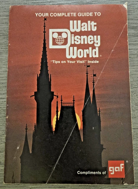 VINTAGE 1976 WALT Disney World Complete Guide with Magic Kingdom Map ...