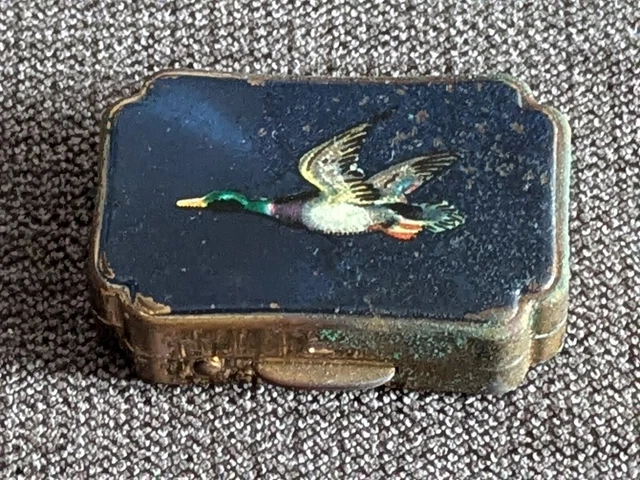 VINTAGE STRATTON SNUFF/ Pill Box Enamel With Flying Duck £10.00 ...