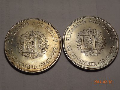 ONE HRH QUEEN ELIZABETH II and PRINCE PHILIP COMMEMORATIVE COIN 1947 ...