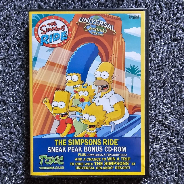 RARE - THE Simpsons Ride - Orlando Resort - Universal - PC & MAC CD-ROM ...