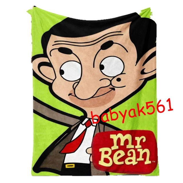 MR. BEAN FLANNEL Blanket Adults Kids Napping Soft Warm Sofa Throw Over ...
