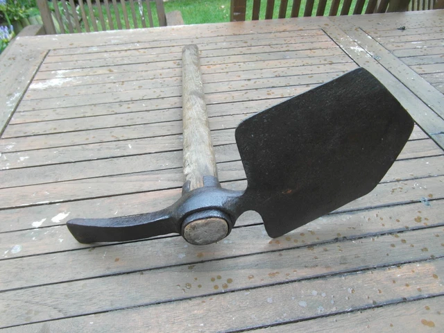 ORIGINAL WW1 DATED British Army Entrenching Tool Pick Spade 1908 ...
