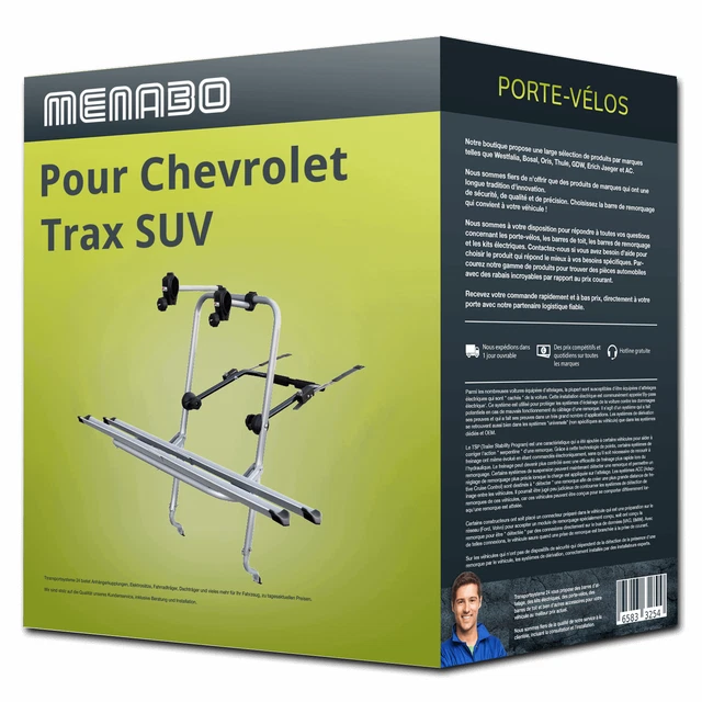 PORTE-VÉLO MENABO LOGIC 2 pour Chevrolet Trax SUV 2 vélos TOP EUR 155 ...