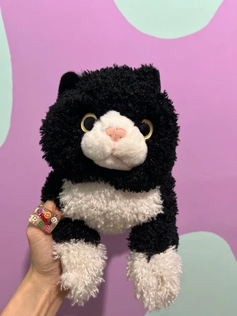 ORIGINAL AUTHENTIC KOREAN Tuxedo Cat Soft Toy Plush With Factory Flaw £ ...