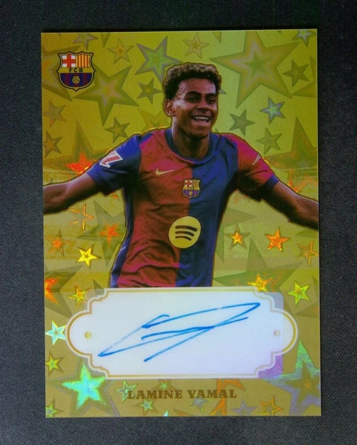 ELEVENCARD FC BARCELONA Lamine Yamal Original Auto Gold /10 Exclusive ...
