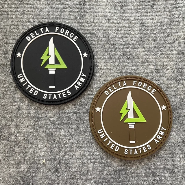 US ARMY SPECIAL Forces Delta Force PVC Rubber Morale Patch for UBACS ...