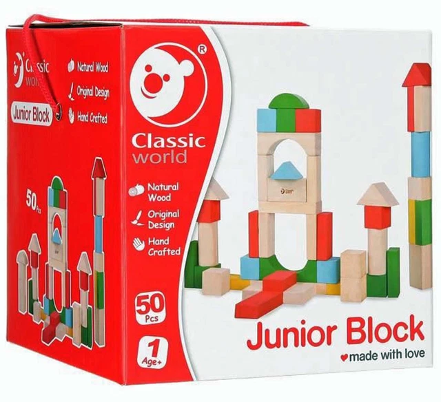 BOITE DE 50 Blocs Construction en Bois CLASSIC WORLD Junior block EUR 9 ... BOITE DE 50 Blocs Construction en Bois CLASSIC WORLD Junior block EUR 9 ...