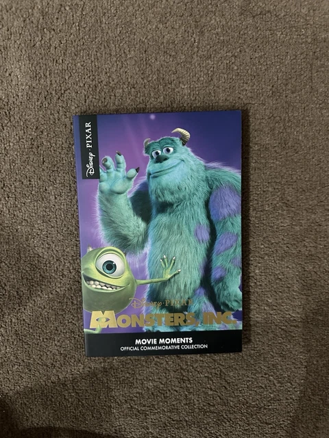 DISNEY MONSTERS INC Silver Coin Set Pixar Movie Moments 6 Colour Coin ...