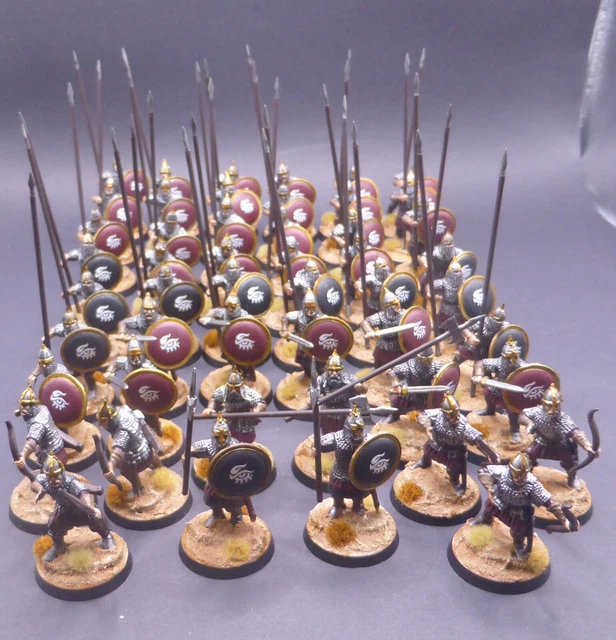 50 MODELS MEDIEVAL Easterlings Fireforge Russians Fantasy 28mm Painted ...