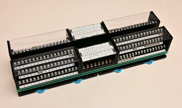 OPT-TB1 TERMINAL BLOCK 2 x 100 Input/Output with +/- Power for I/O ...