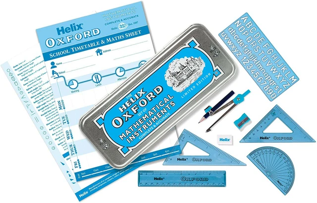 HELIX OXFORD MATHEMATICAL Set Limited Edition BLUE £14.96 - PicClick UK