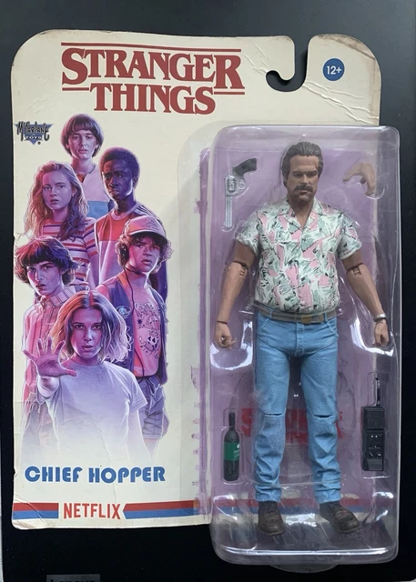 RARE CHIEF HOPPER McFarlane Stranger Things 7” Figure New Sealed Carded ...