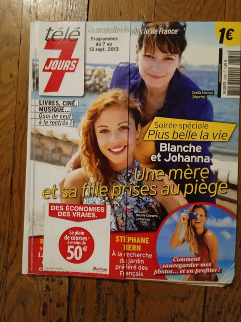 MAGAZINE TÉLÉ 7 jours de 2013 - Dounia Coesens, Cécilia Hornus,Plus Belle La Vie EUR 5,00 ...