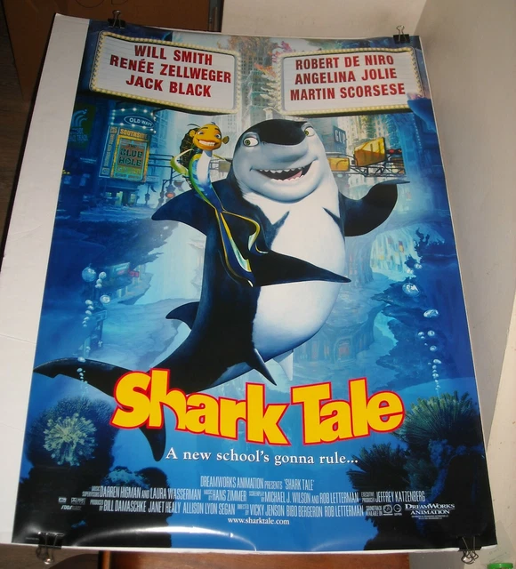 ROLLED 2004 SHARK TALE MOVIE POSTER DREAMWORKS ANIMATION ROBERT De NIRO ...