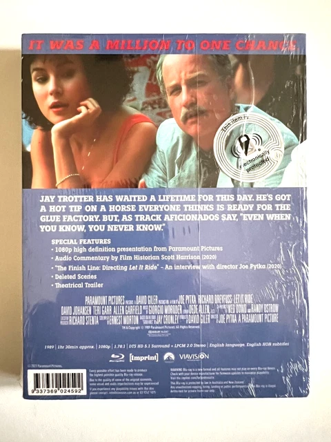 NEW LET IT Ride Bluray Comedy Imprint Slipcase Richard Dreyfuss Teri ...