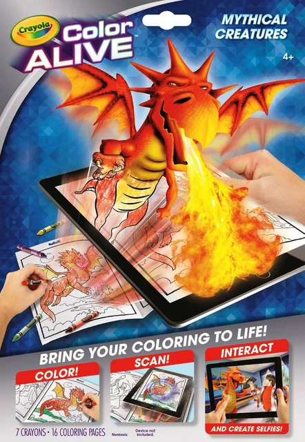 CRAYOLA COLOUR ALIVE (Color Alive) - Mythical Creatures with Crayons $6 ...