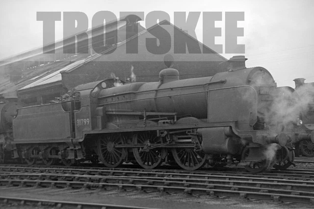 35MM NEGATIVE BR British Railways Steam Loco 31799 Class U Reading 1950 ...