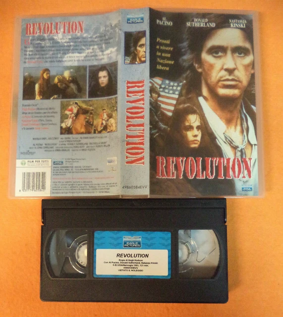 VHS FILM REVOLUTION 1986 Al Pacino Donald Sutherland Natassja Kinski ...