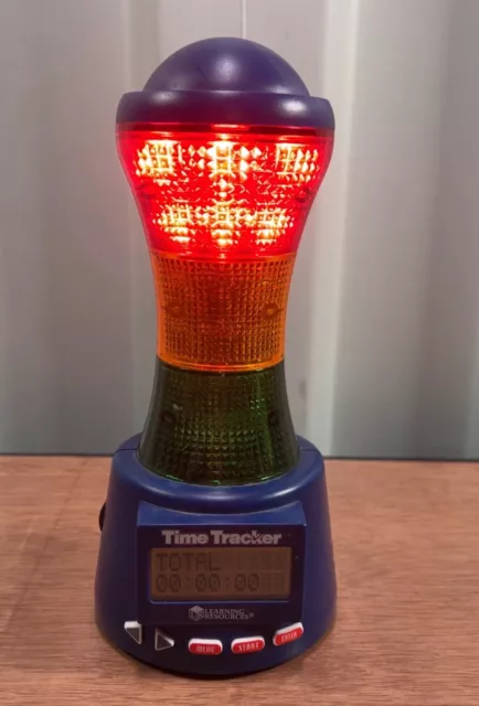 LEARNING RESOURCES TIME Tracker Visual Timer & Clock 2004 Tested Works ...