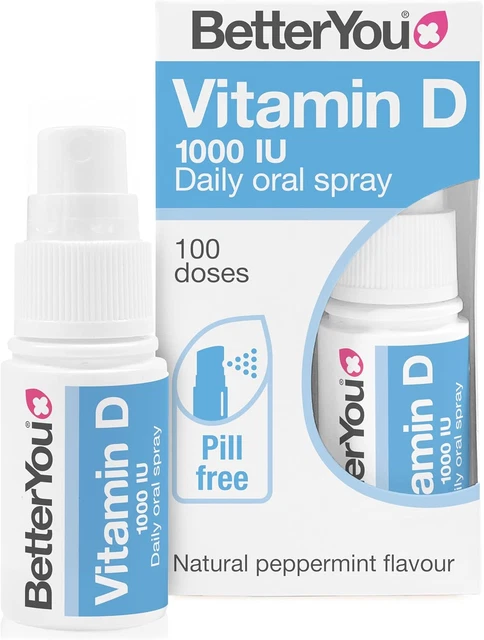 BETTERYOU VITAMIN D 1000 IU Daily Oral Spray, Pill-free Vitamin D3 ...