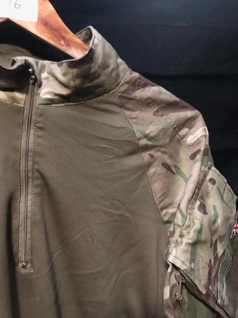 BRITISH ARMY MTP Camouflaged UBAC Under Body Armour Shirt - Size 180/ ...