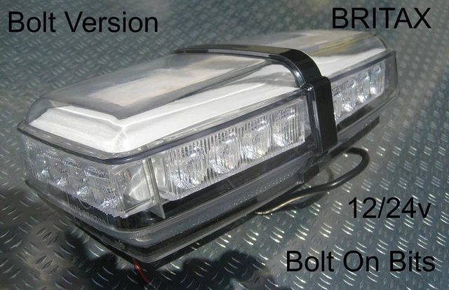 BRITAX 12V/24V LED Strobe Amber Bolt Beacon Recovery/Tow/Warning ...