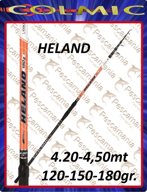 CANNE COLMIC HELAND Planche Mt. 4,20 MT 4.50 120-150-180 Gr Surf Casting EUR 121,76 - PicClick FR